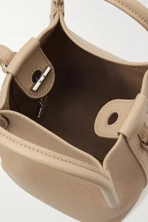 Loro Piana Bale Textured-leather Shoulder Bag
