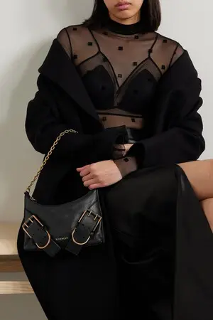 Givenchy Voyou Mini Textured-leather Shoulder Bag