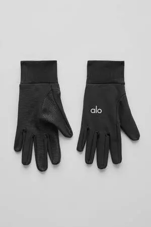 Alo Yoga Midweight Performance Gloves - Black