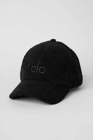 Alo Yoga Micro Sherpa Off Duty Cap Black