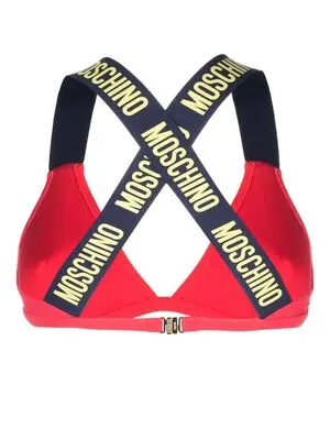 Moschino Embossed Bikini Top