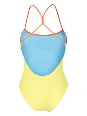 Moschino Logo-print Crossed-straps Swimsuit - 1305