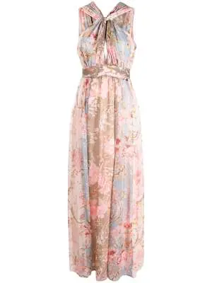 Liu Jo Floral-print Halterneck Maxi Dress