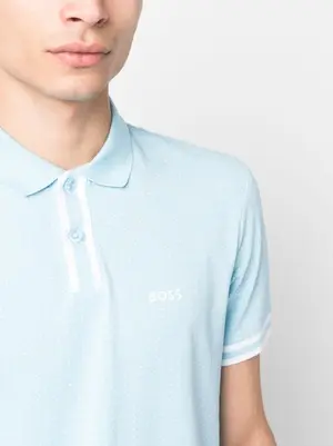 BOSS Dot-print Polo Shirt