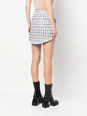 Philipp Plein Tweed Mini Skirt