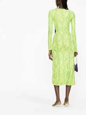 ROTATE BY BIRGER CHRISTENSEN Cut-out Ruched Dress