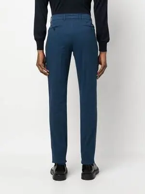 LARDINI Straight-leg Tailored Trousers - Blue