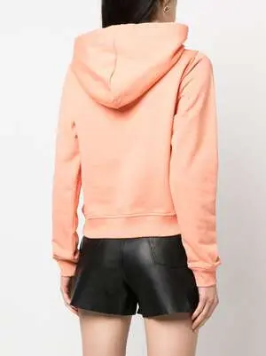 DIESEL® Logo-patch Drawstring Hoodie - Orange