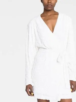 ROTATE BY BIRGER CHRISTENSEN Samantha Sequin Dress - White