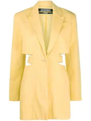 Jacquemus La Robe Bari Blazer Minidress - Yellow