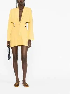 Jacquemus La Robe Bari Blazer Minidress - Yellow