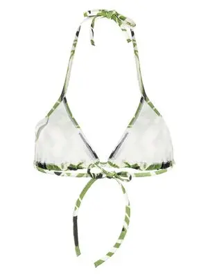 Palm Angels Hibiscus Triangle Bikini Top