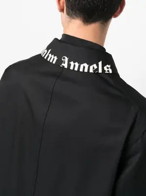 Palm Angels Logo-print Cotton Coat