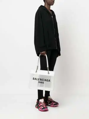Balenciaga Duty Free Medium Tote Bag - White