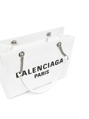 Balenciaga Duty Free Medium Tote Bag - White