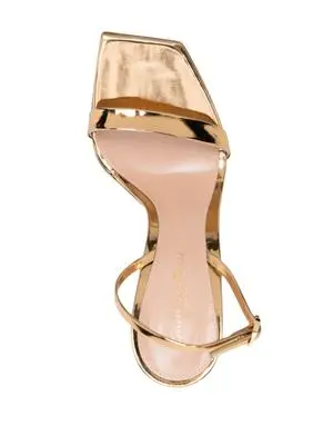 GIANVITO ROSSI Ribbon 105mm Stiletto Sandals - Gold