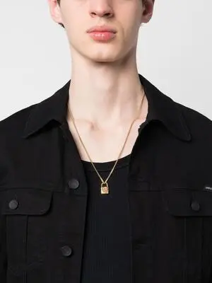 Emanuele Bicocchi Arabesque Padlock Pendant Necklace - Gold