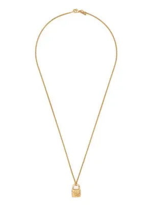 Emanuele Bicocchi Arabesque Padlock Pendant Necklace - Gold