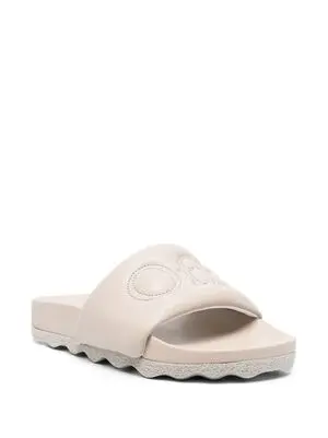 Off-White Logo Embroidered Slides
