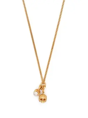 Emanuele Bicocchi Skull Pendant Necklace - Gold