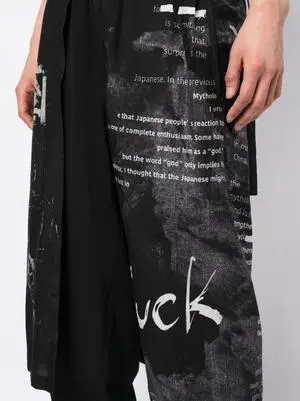 Yohji Yamamoto Overlapping-panel Trousers