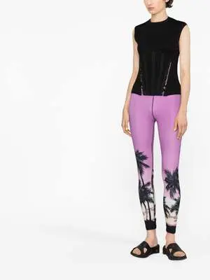Palm Angels Sunset Logo-print Leggings