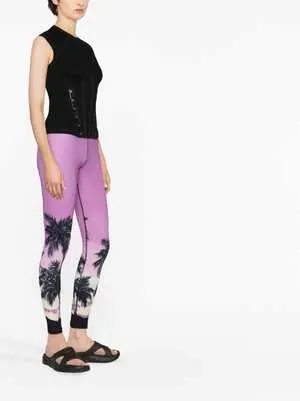 Palm Angels Sunset Logo-print Leggings