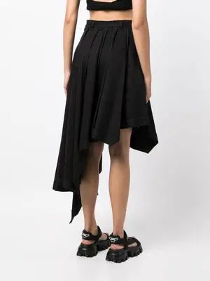Monse Lace-up Asymmetric Skirt