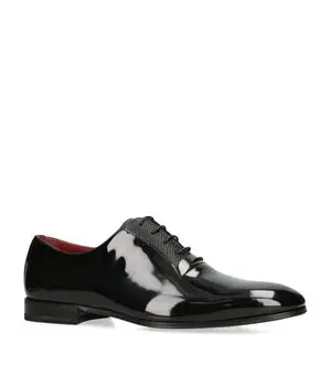 FERRAGAMO Patent Gianbattista Oxford Shoes