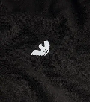 Emporio Armani V-neck Cotton Eagle T-shirt - Black