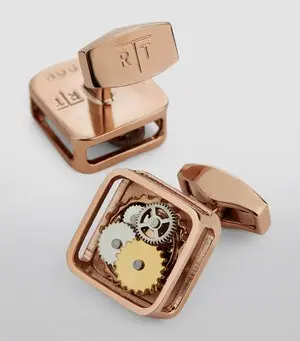 Tateossian Plated Square Gear Cufflinks