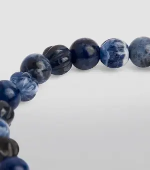 Tateossian Sodalite And Sterling Silver Classic Discs Bracelet - Blue
