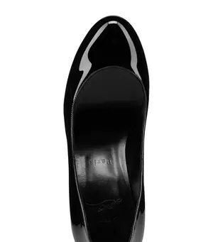 CHRISTIAN LOUBOUTIN Movida Strap Patent Leather Pumps 130