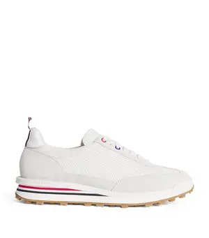 Thom Browne Suede-trim Tricolour Sneakers
