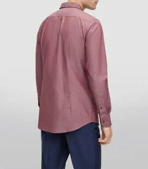 BOSS Organic Cotton Shirt - Red