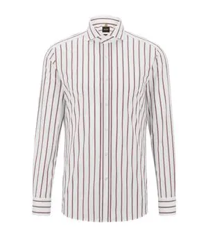 BOSS Cotton Striped Shirt Multi