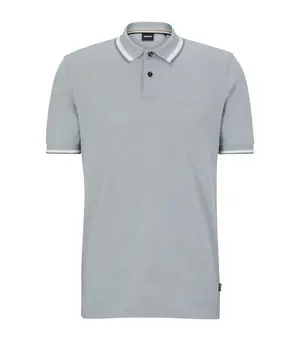 BOSS Stripe-detail Polo Shirt - Green