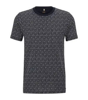 BOSS Cotton Printed Tribel T-shirt