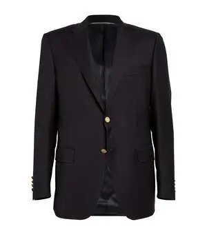 Canali Wool Single-breasted Suit Jacket