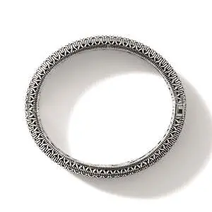 John Hardy Carved Chain Hinged Bangle