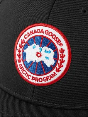 Canada Goose Arctic Logo-appliquéd Twill Baseball Cap - Black