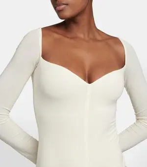 Khaite Cotton Jersey Bodysuit