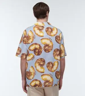 Nanushka Printed Cotton Bowling Shirt