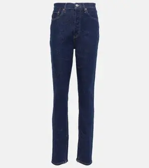 RE/DONE Super High Drainpipe Slim Jeans