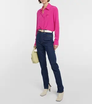 RE/DONE Super High Drainpipe Slim Jeans