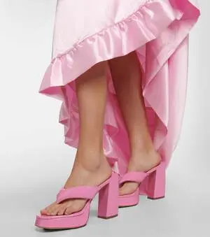 GIA BORGHINI Platform Sandals - Pink