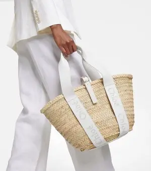 Chloé Sense Medium Raffia Tote Bag