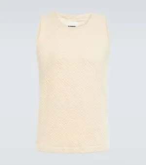 JIL SANDER Cotton-blend Tank Top