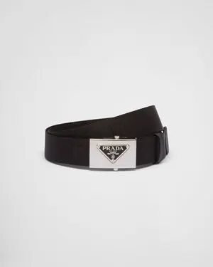 Prada Re-nylon Woven Belt - Black