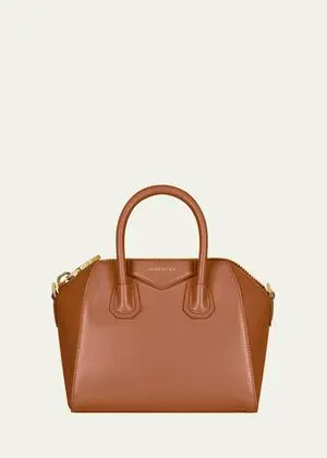Givenchy Antigona Mini Leather Satchel Bag Tan
